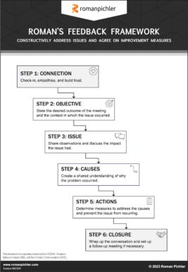 A Framework for Offering Feedback in Product Management