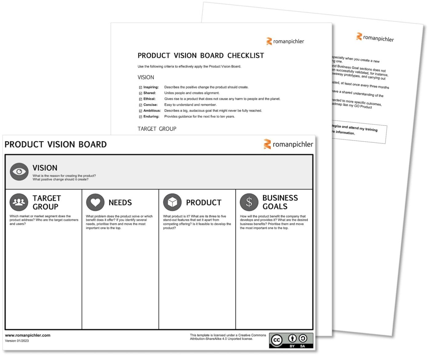 Product Vision Board Checklist | Roman Pichler